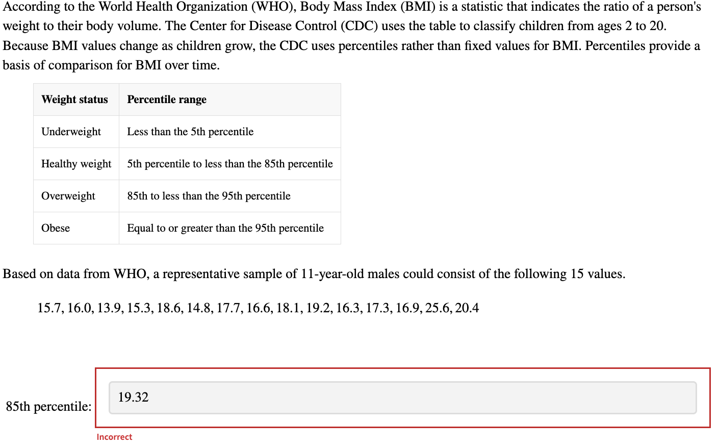 Solved According to the World Health Organization (WHO), | Chegg.com
