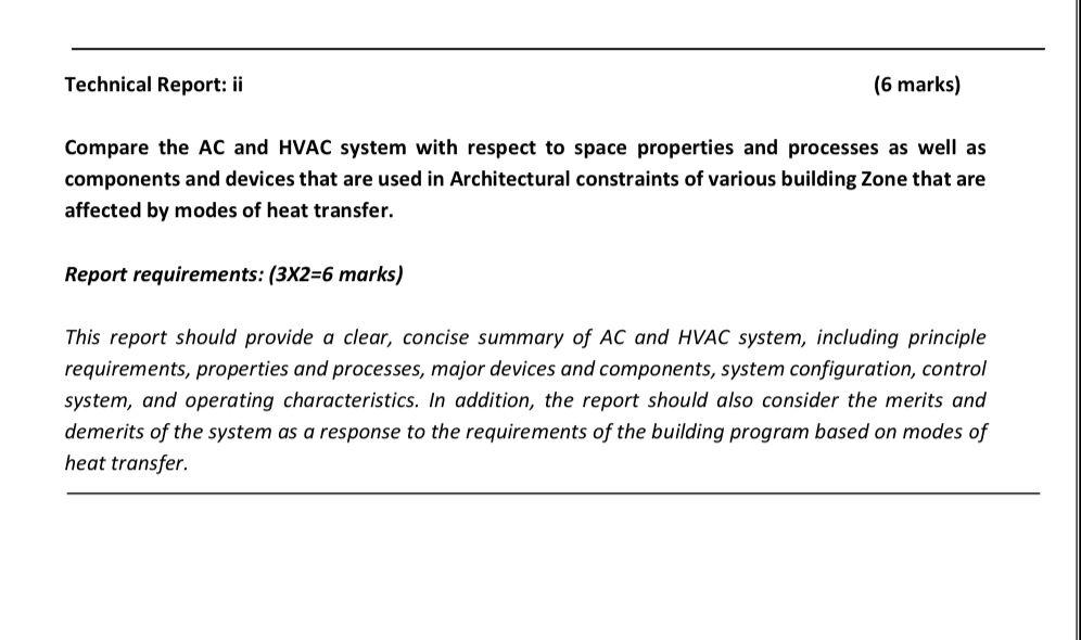 Solved Technical Report: ii (6 marks) Compare the AC and | Chegg.com