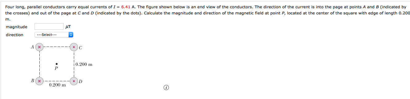 Solved Four long, parallel conductors carry equal currents | Chegg.com