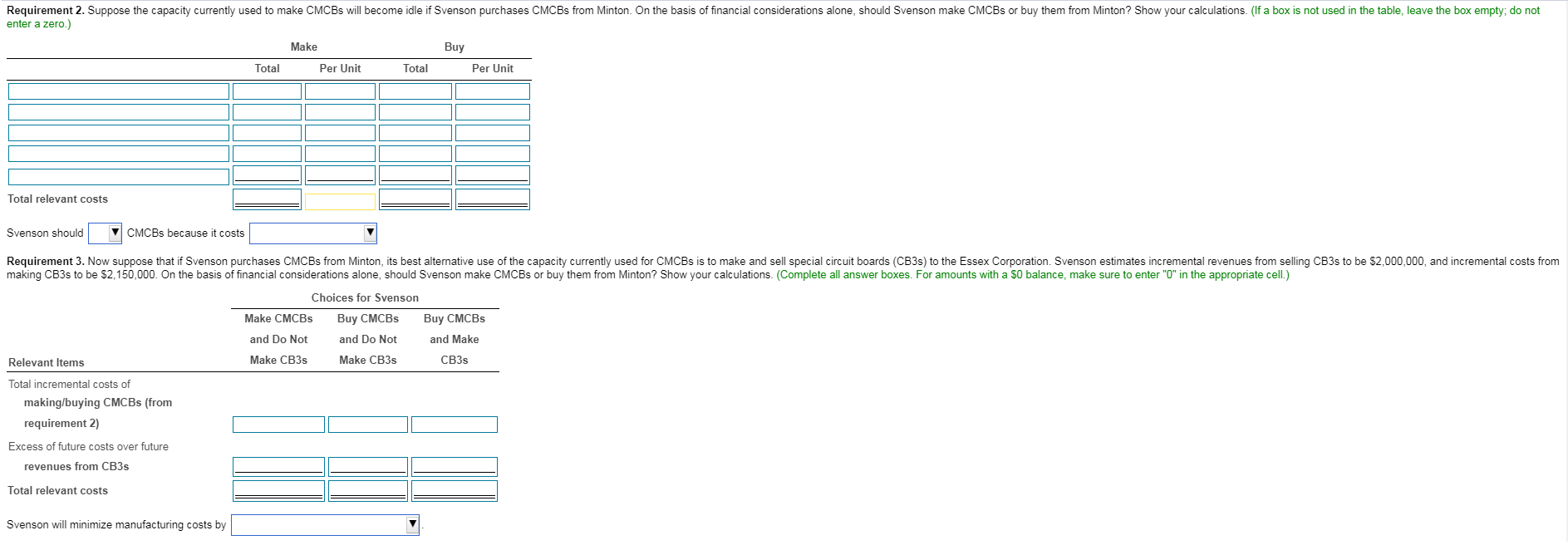 (Click the icon to view the make-versus-buy | Chegg.com