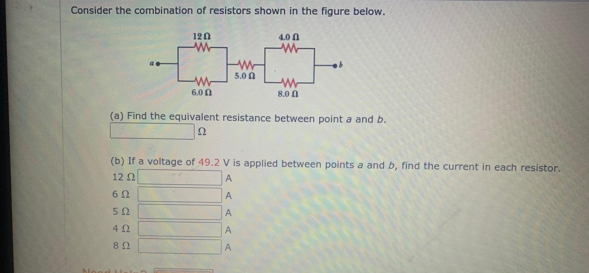 Solved Consider the combination of resistors shown in the | Chegg.com