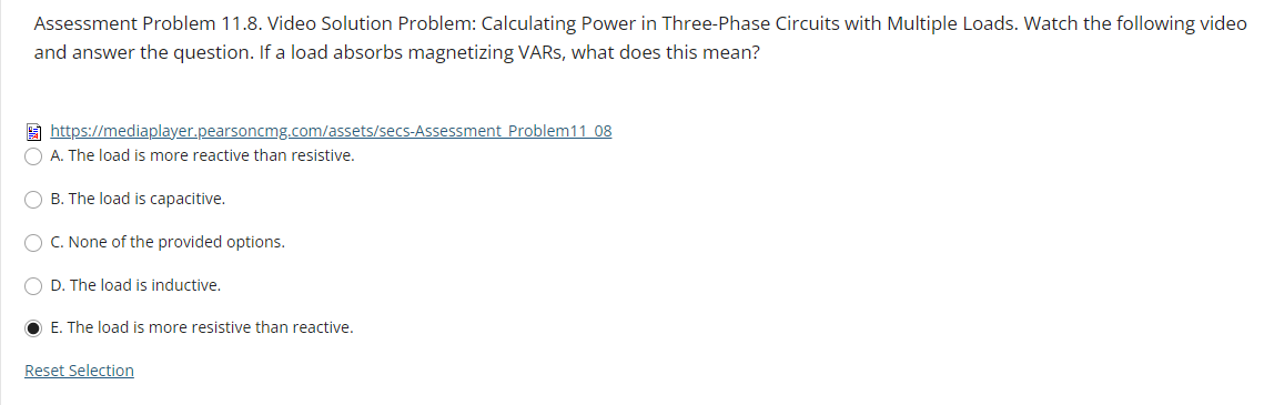 Solved Assessment Problem 11.8. Video Solution Problem: | Chegg.com