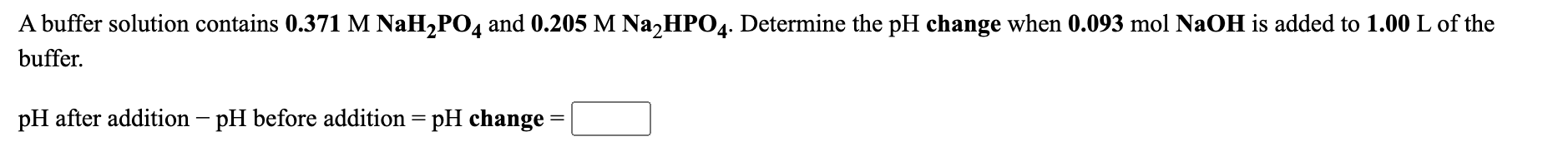 Solved A buffer solution contains 0.456 M NaH2PO4 and 0.248 | Chegg.com