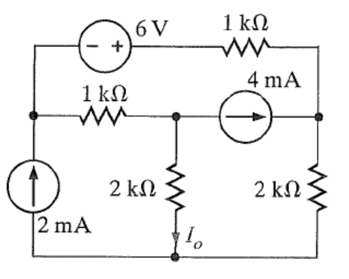 Solved Using mesh equations, find Io | Chegg.com Solved Using mesh equations, find Io | Chegg.com