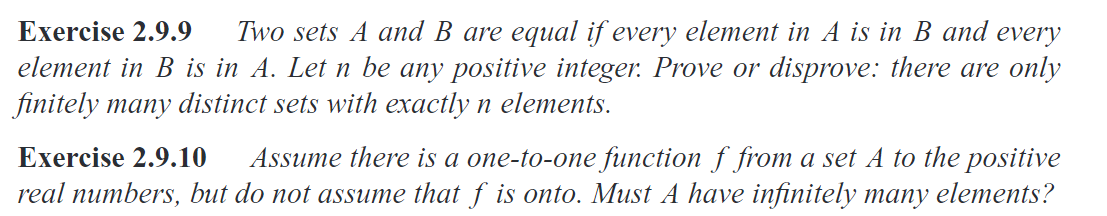 Solved Exercise 2.9.7 Let \\( A \\) be a finite set with \\( | Chegg.com