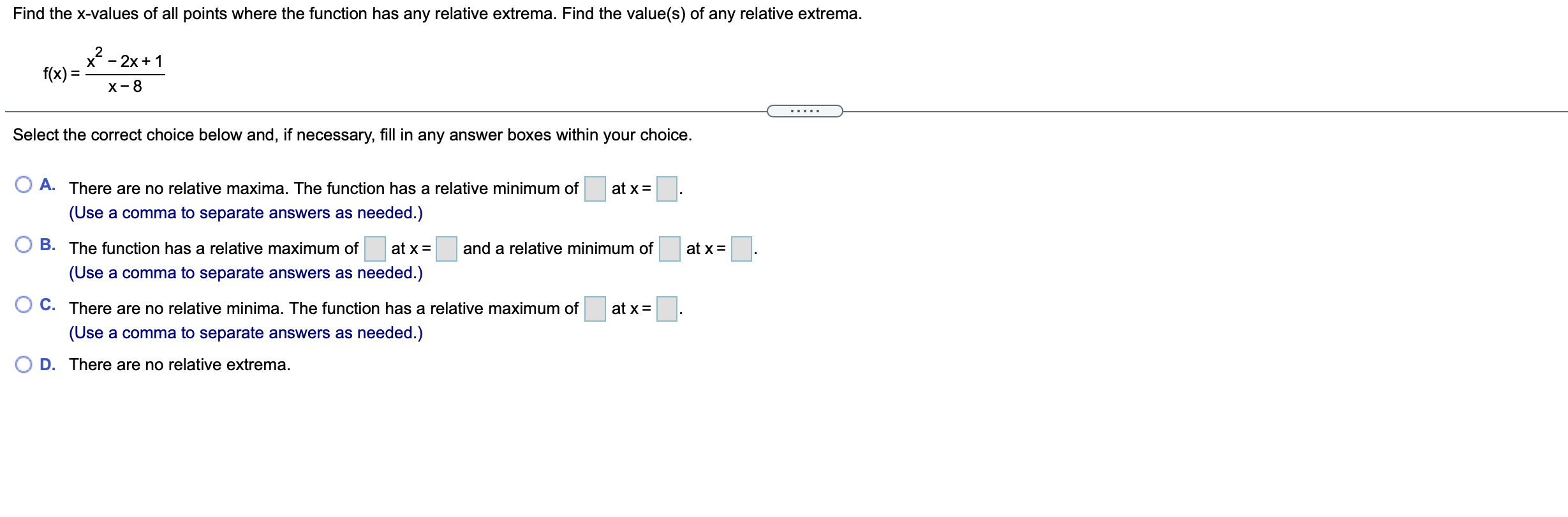 Solved Find the x-values of all points where the function | Chegg.com