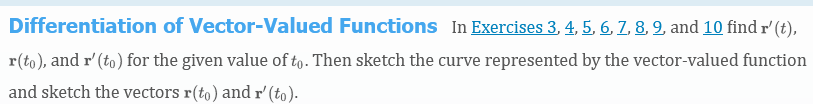 Solved Differentiation of Vector-Valued Functions In | Chegg.com