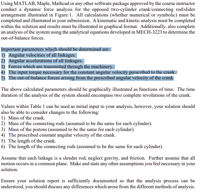 Using MATLAB, Maple, Mathcad or any other software | Chegg.com
