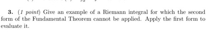 Solved Give an example of a Riemann integral for which the | Chegg.com