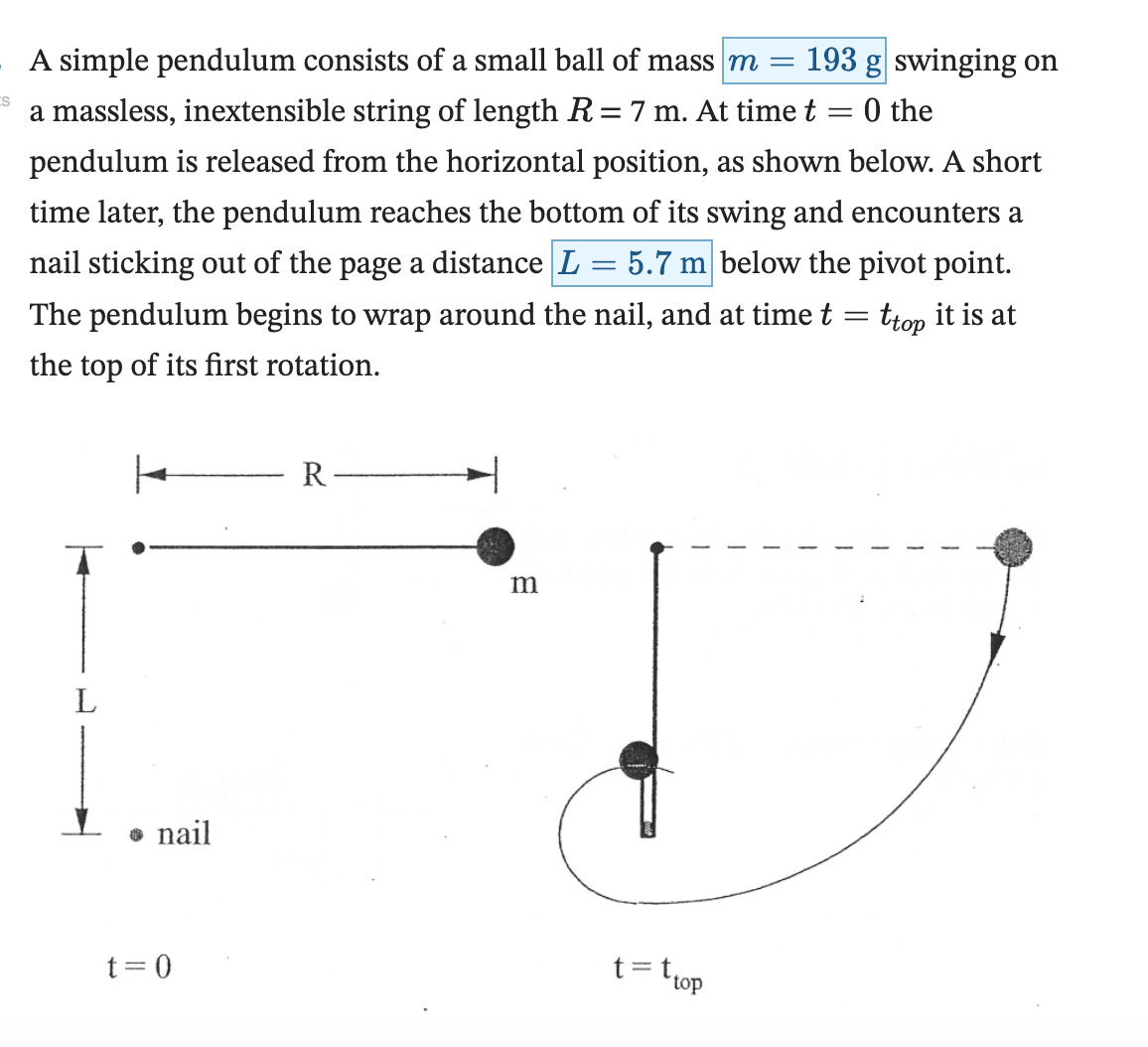Solved A simple pendulum consists of a small ball of mass | Chegg.com