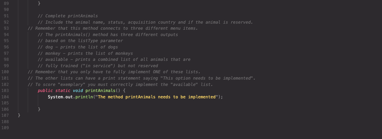 Need help finishing this code please!! These are | Chegg.com