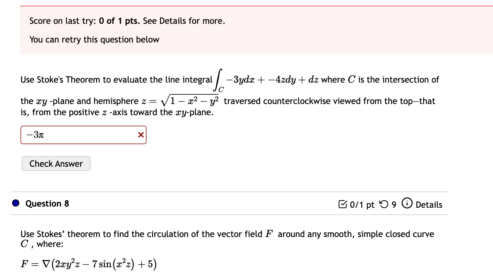 Solved Use Stoke's Theorem to evaluate the line integral | Chegg.com