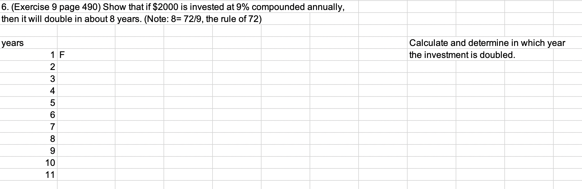 Solved 6. (Exercise 9 page 490 ) Show that if $2000 is | Chegg.com