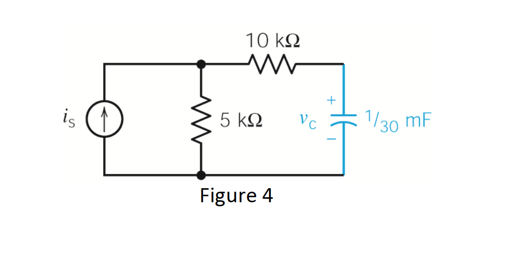 Solved Find vc(t) for t > 0 for the circuit shown when is= | Chegg.com
