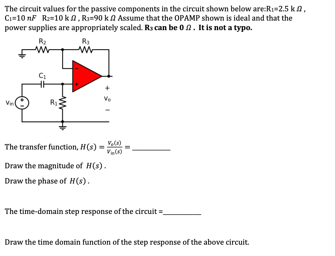 Solved Draw the Bode Plot of the following transfer | Chegg.com
