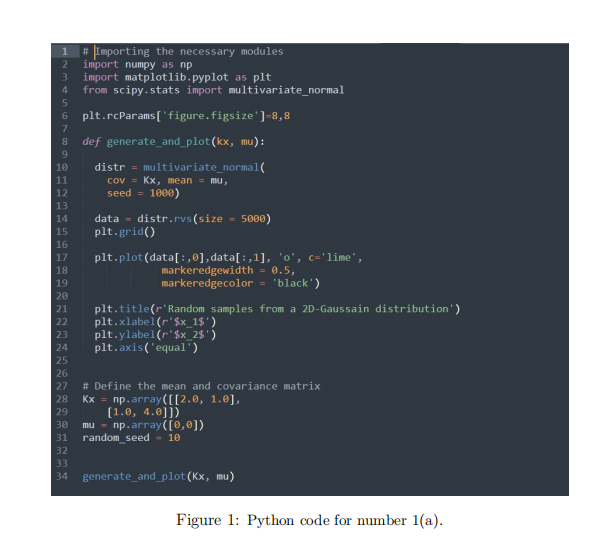 Solved 1. Let random vector X be a 2D-Gaussian vector with | Chegg.com