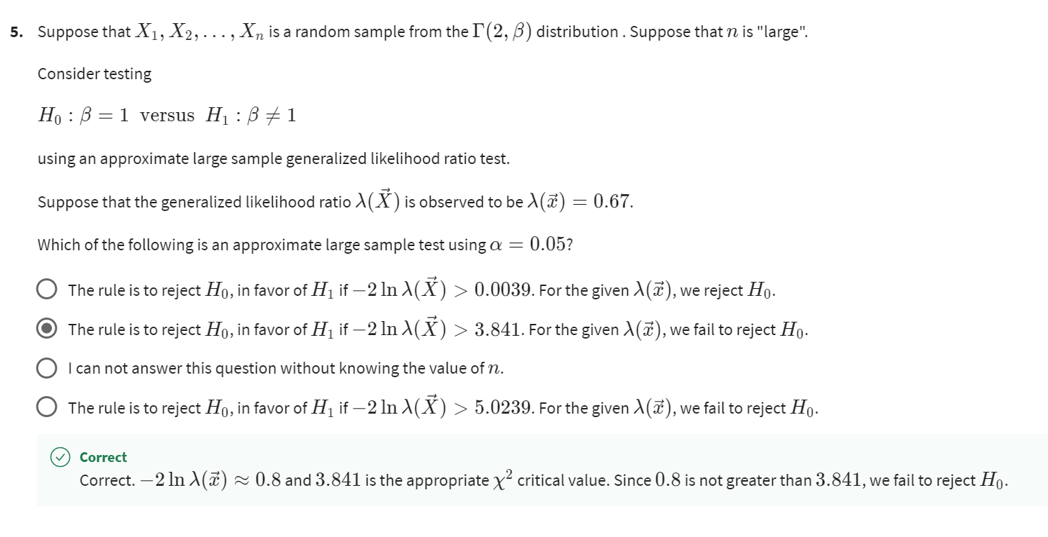Solved Suppose that X1,X2,…,Xn is a random sample from the | Chegg.com