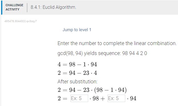 Solved 841 Euclid Algorithm 4954783044322qx3zqy7 Jump 9106