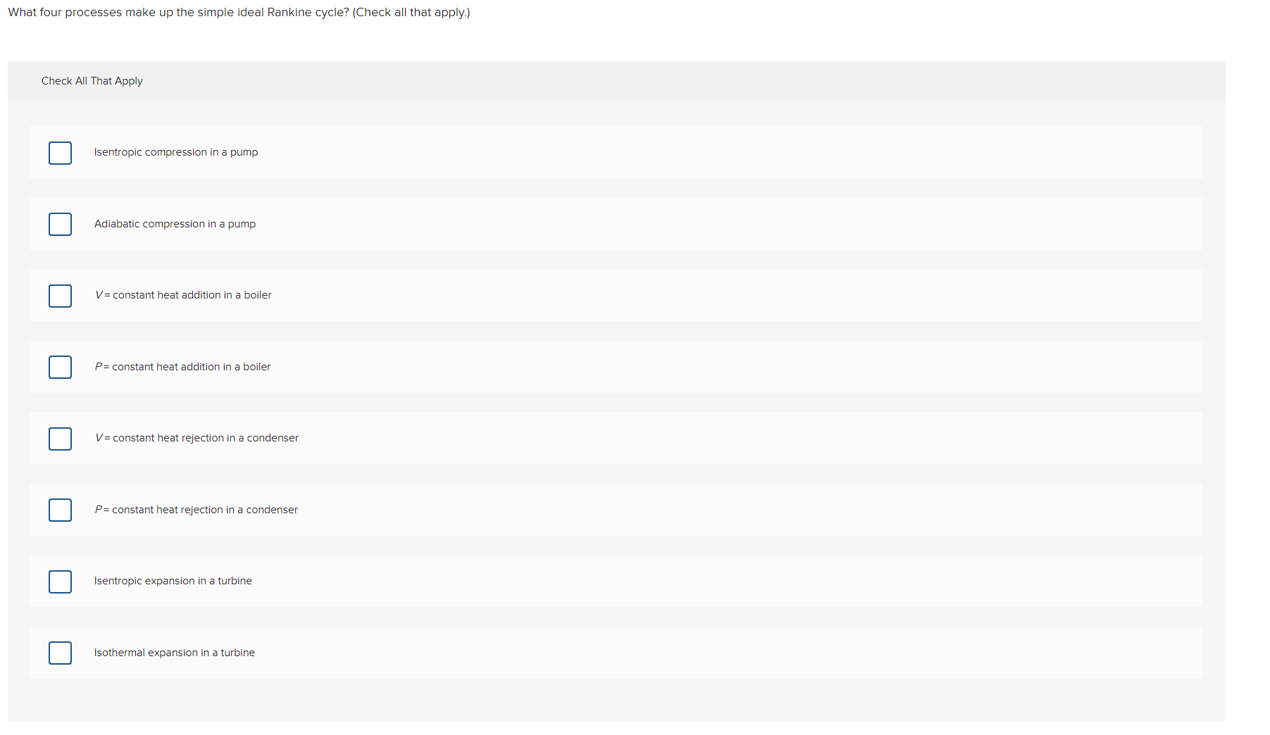 Solved What four processes make up the simple ideal Rankine | Chegg.com