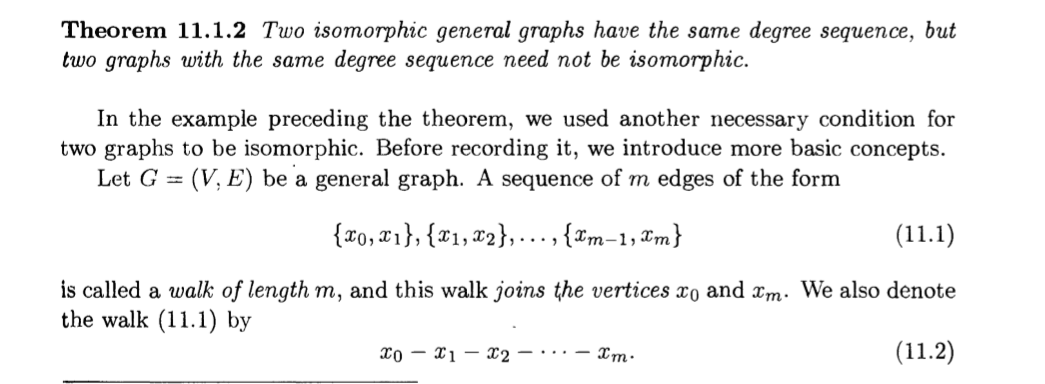 Solved Theorem 11.1.2 Two isomorphic general graphs have the | Chegg.com