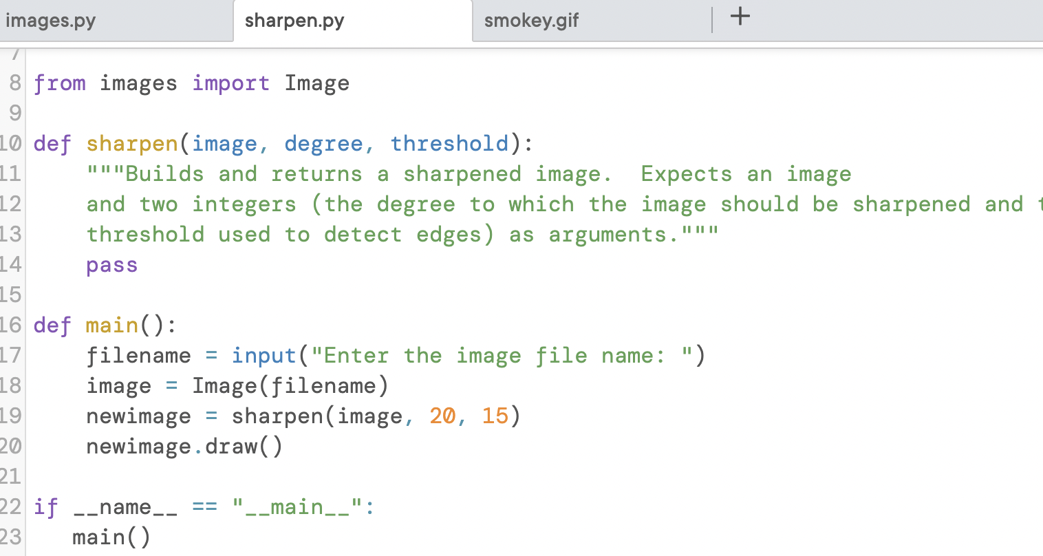 Solved The edge-detection function (detectEdges) | Chegg.com