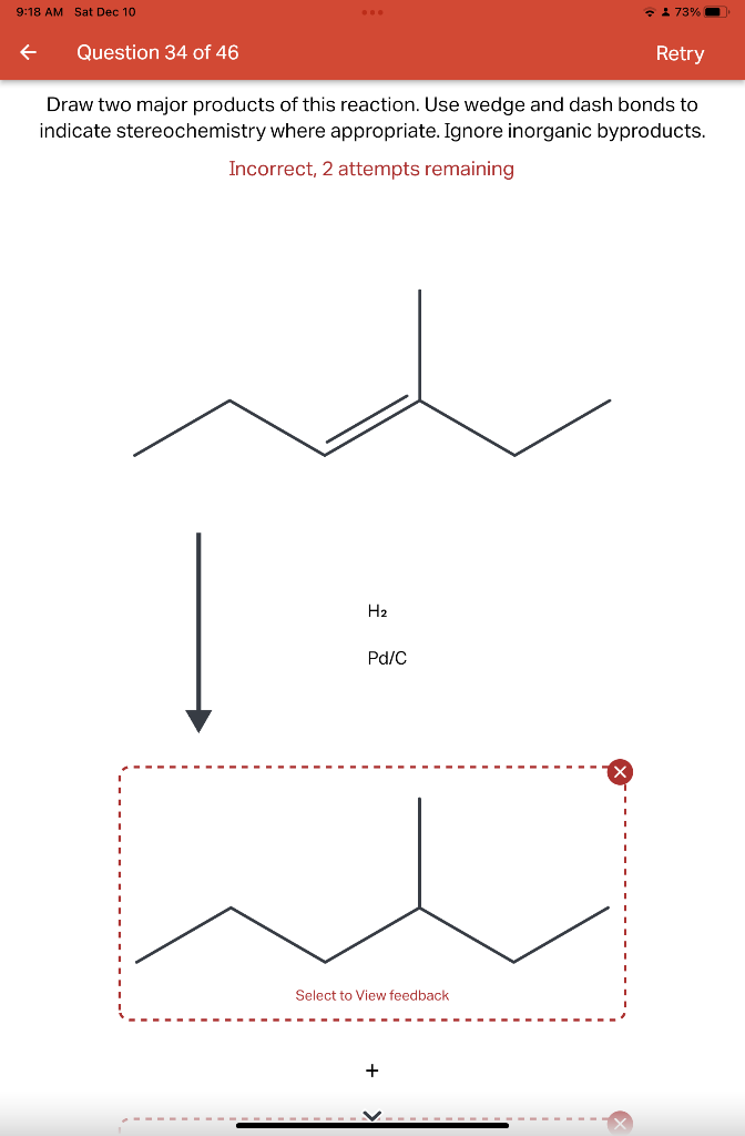 Solved Draw the two major products of this reaction. Use | Chegg.com