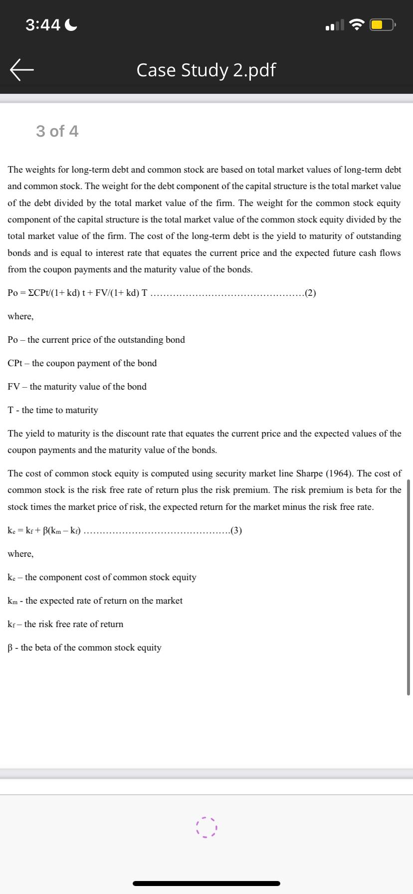 Solved Case Study 2: Calculating the weighted average cost | Chegg.com