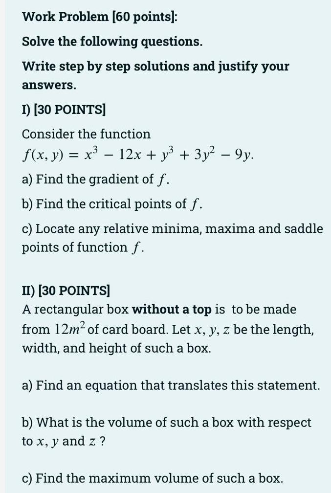 Solved Please solve all parts of the second question, and | Chegg.com