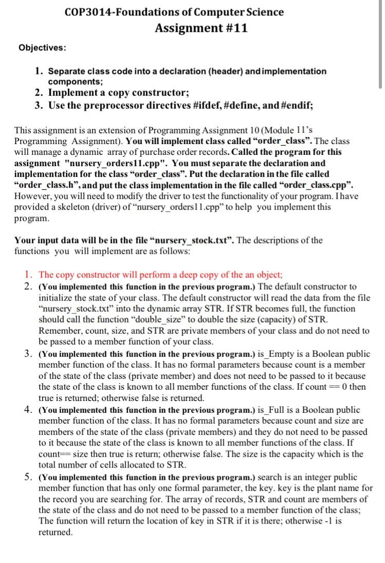 Solved COP3014-Foundations of Computer Science Assignment | Chegg.com