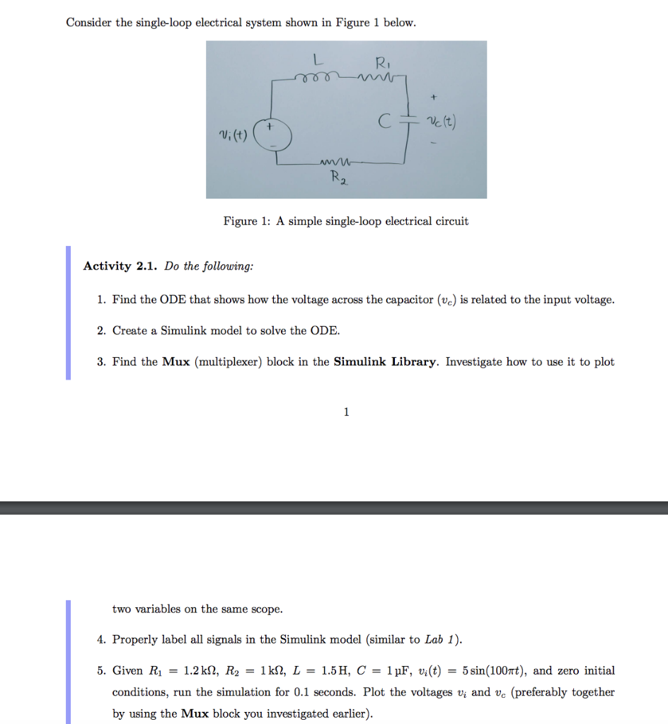 Solved Consider the single-loop electrical system shown in | Chegg.com