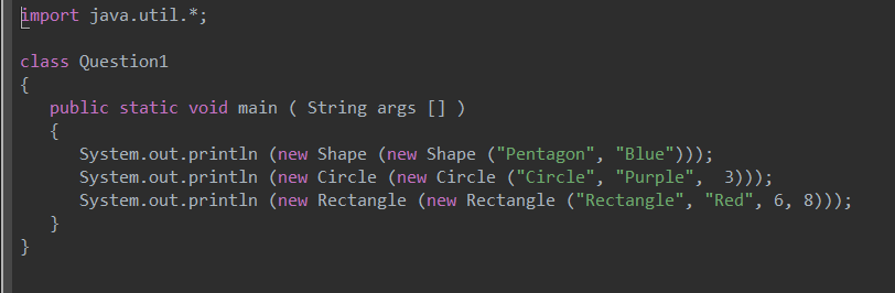 Solved Question 1 (20 marks] Write a program to demonstrate | Chegg.com