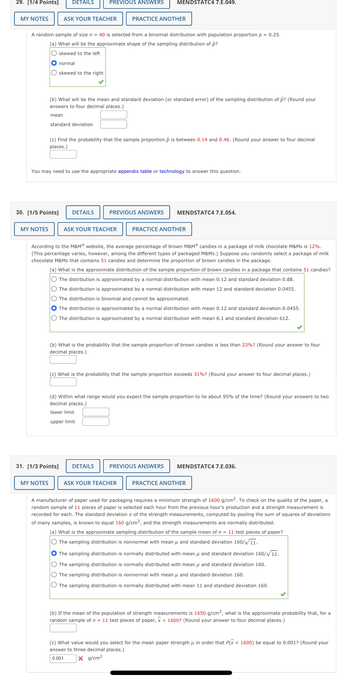 Solved A random sample of size n=40 is selected from a | Chegg.com