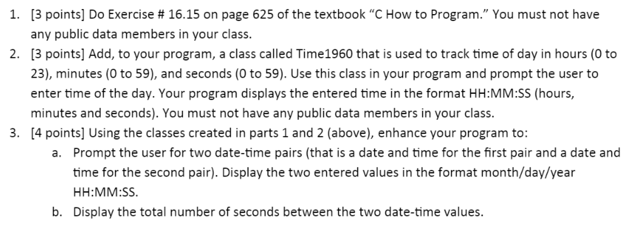 16.15 (Date Class) Create a class called Date that | Chegg.com