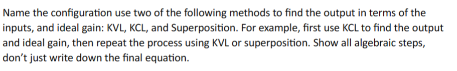 Solved Name the configuration use two of the following | Chegg.com