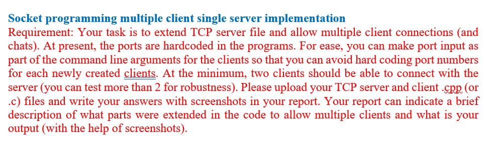 Following are the copies of the code: Server: // | Chegg.com