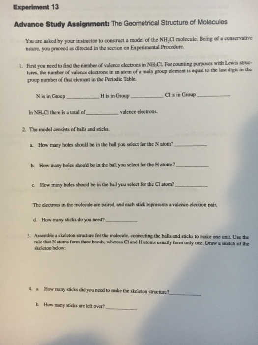 Solved Experiment 13 Advance Study Assignment The | Chegg.com