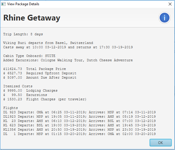 Java code for Travel Agency The CSCI1620 class has | Chegg.com