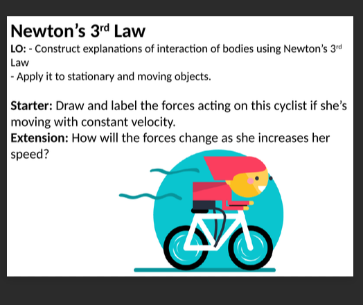Solved Newton's 3rd Law LO: - Construct explanations of | Chegg.com