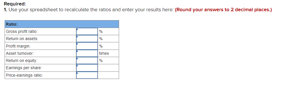 Revise your calculations based the new information | Chegg.com