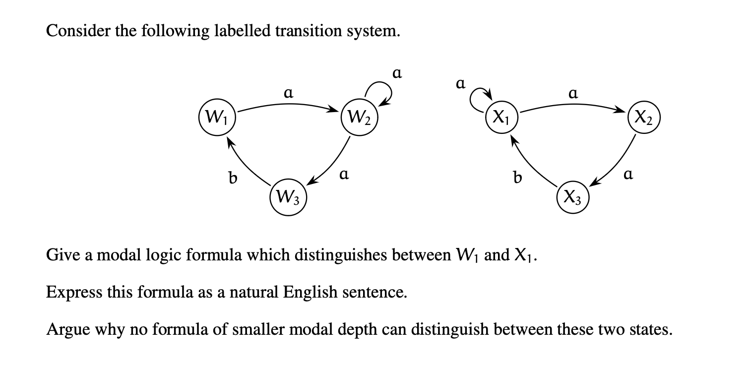 Consider The Following Labelled Transition System