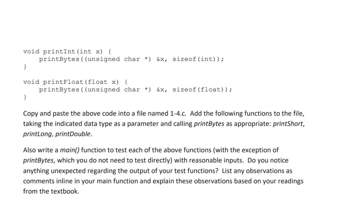 4. [25] Consider the following C code: include void | Chegg.com