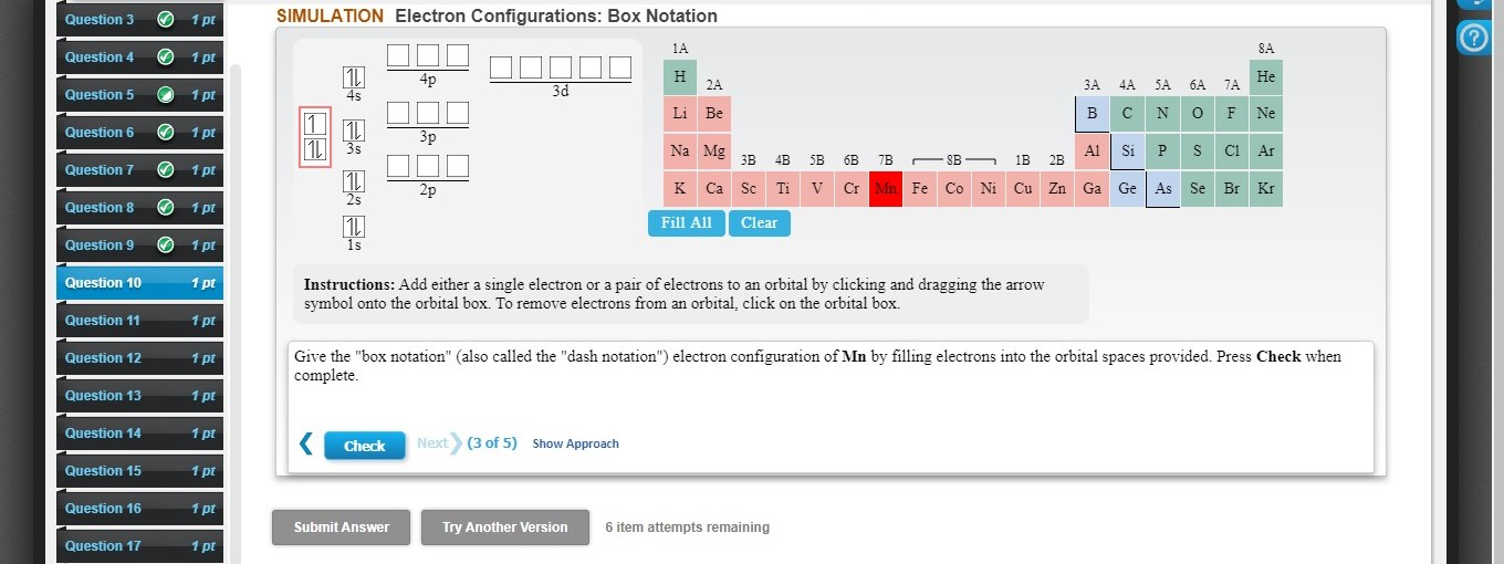 Solved Question 3 1 pt SIMULATION Electron Configurations: | Chegg.com