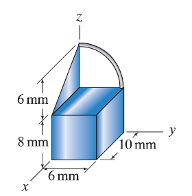 Solved The object shown in the figure consists of a | Chegg.com