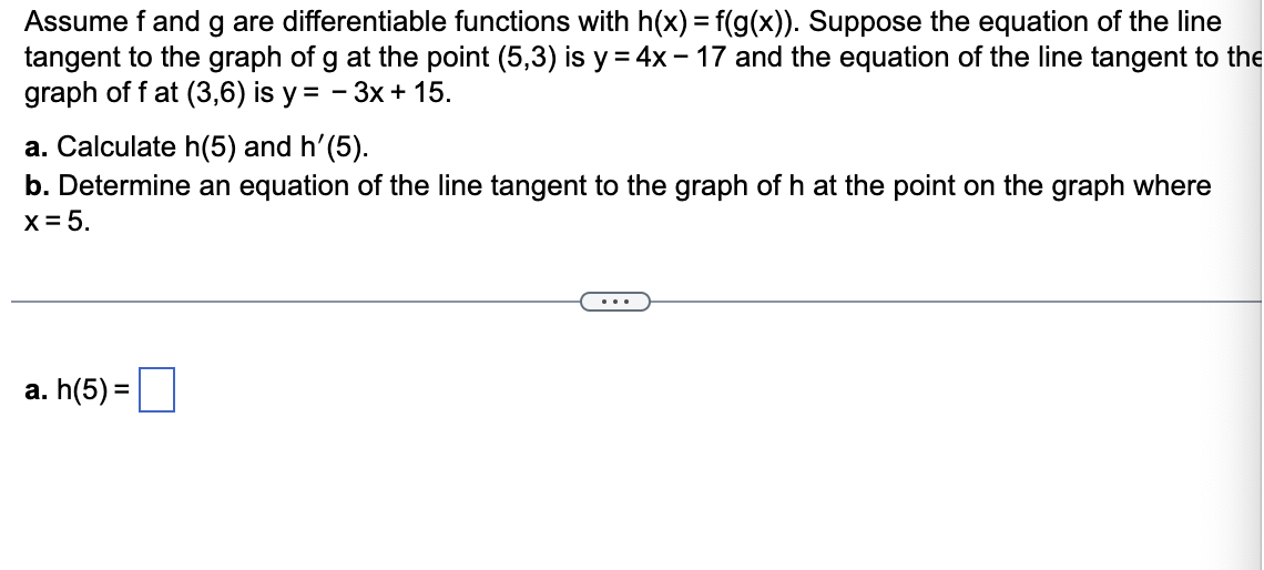Solved Assume f and g are differentiable functions with | Chegg.com