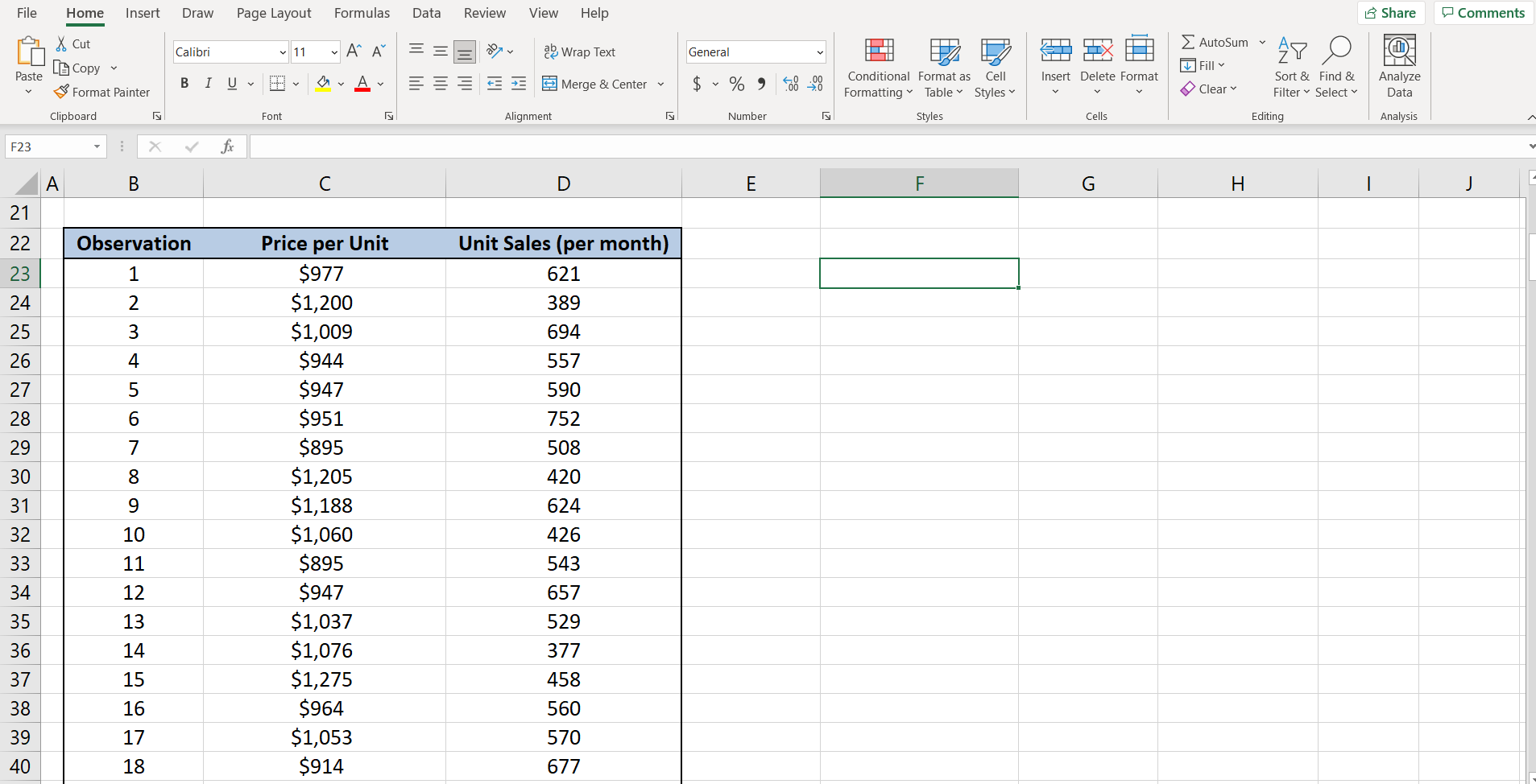 File Home Insert Draw Page Layout Formulas Data | Chegg.com