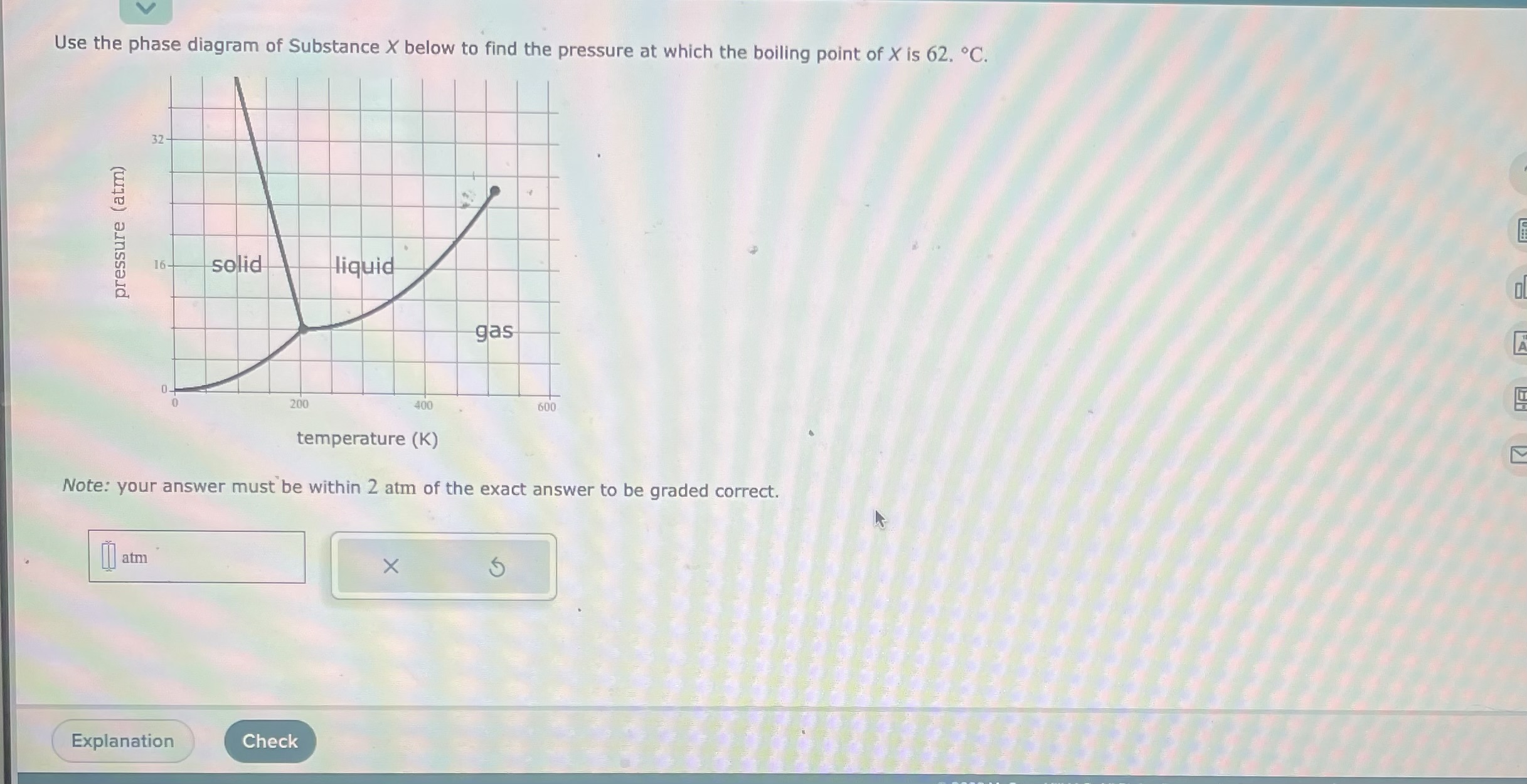 The Phase Diagram Of A Substance Is Shown Below Solved Consi The Phase Diagram Of A Substance Is Shown Below Solved Consi