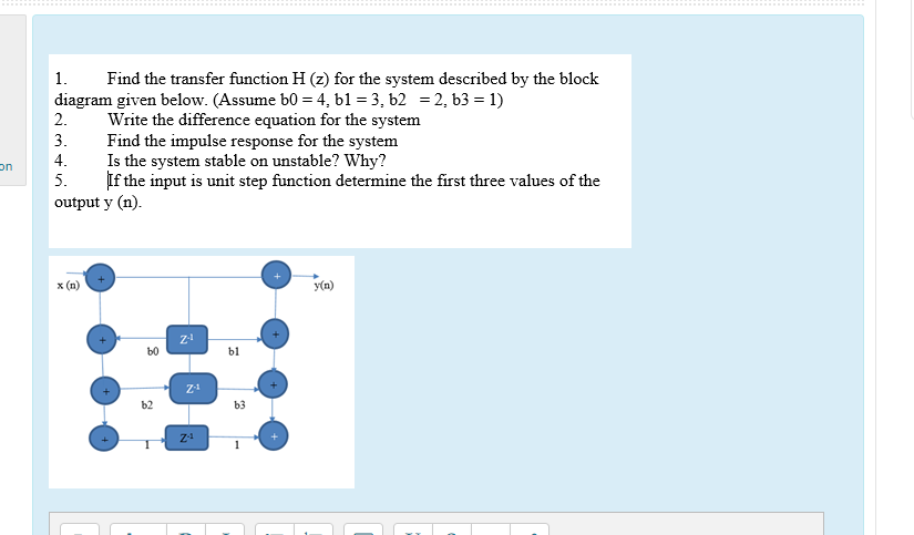 Solved 1. Find the transfer function H (z) for the system | Chegg.com