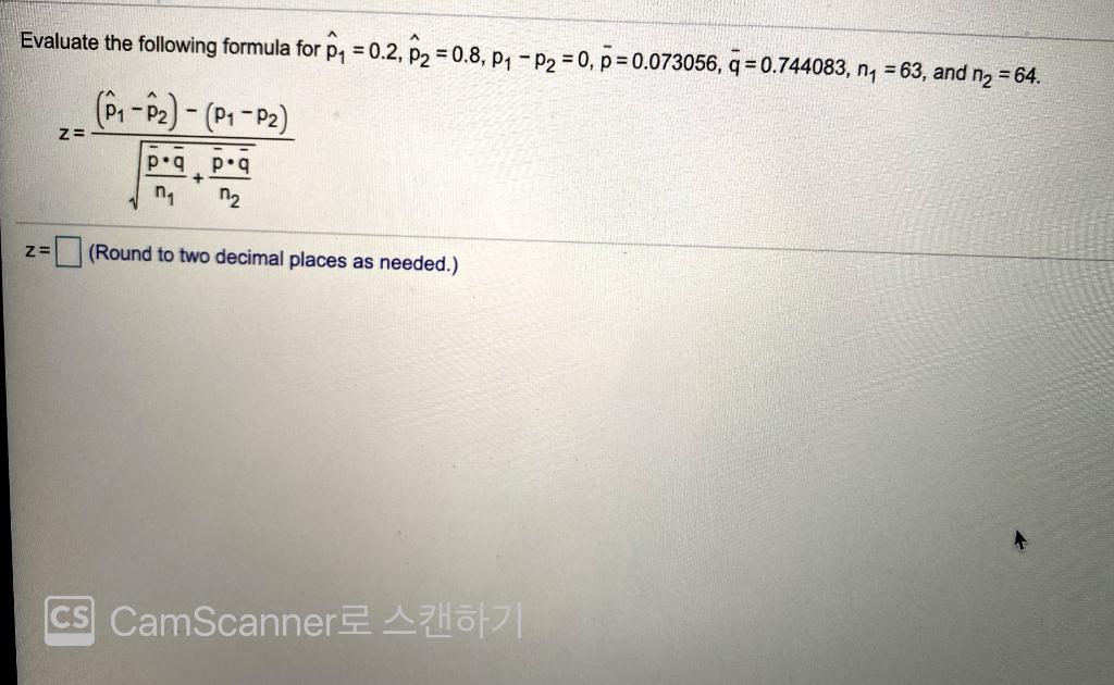 Solved Evaluate the following formula for P1 = 0.2, 62 = | Chegg.com