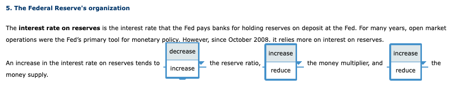 Solved The interest rate on reserves is the interest rate | Chegg.com