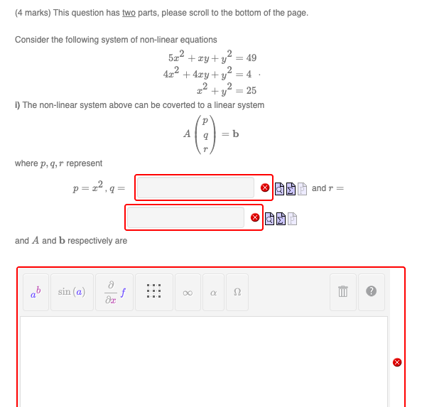 Solved (4 marks) This question has two parts, please scroll | Chegg.com